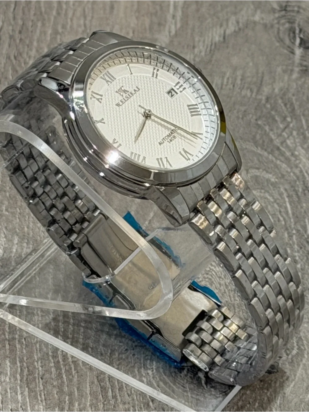 Accessories | Weiskai Automatic Mechanical Mens Watch Silver Roman ...